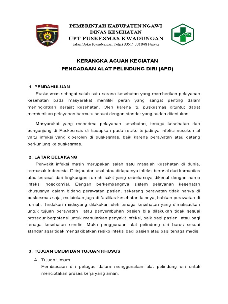 Kak Pengadaan Apd | PDF