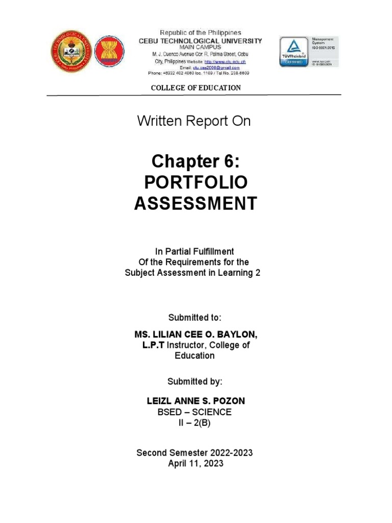 Written Report-Asl 2-Pozon | PDF | Educational Assessment | Learning