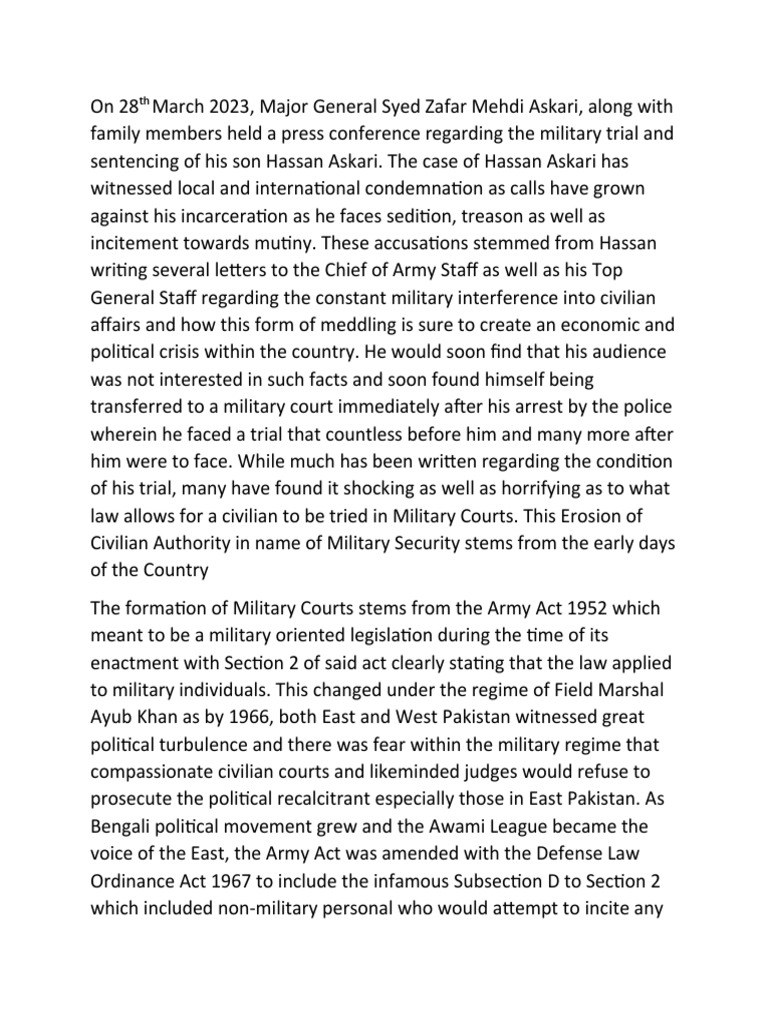 Military Courts | PDF