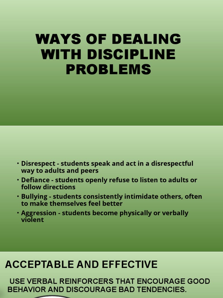 Effective Strategies for Classroom Discipline | PDF | Career & Growth
