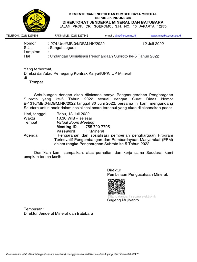 UND - Sosialisasi Subroto Awards 2022 PDF | PDF