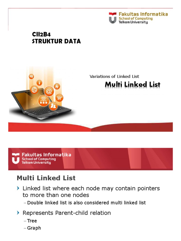 Slide Multi Linked List ALL PDF | PDF