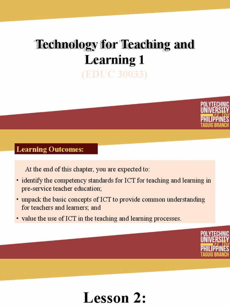 Understanding the Basic Concepts of Information and Communication Technology for Teaching and ...