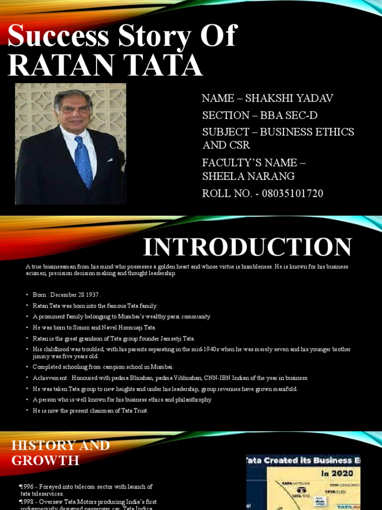 Success Story of Ratan Tata | PDF