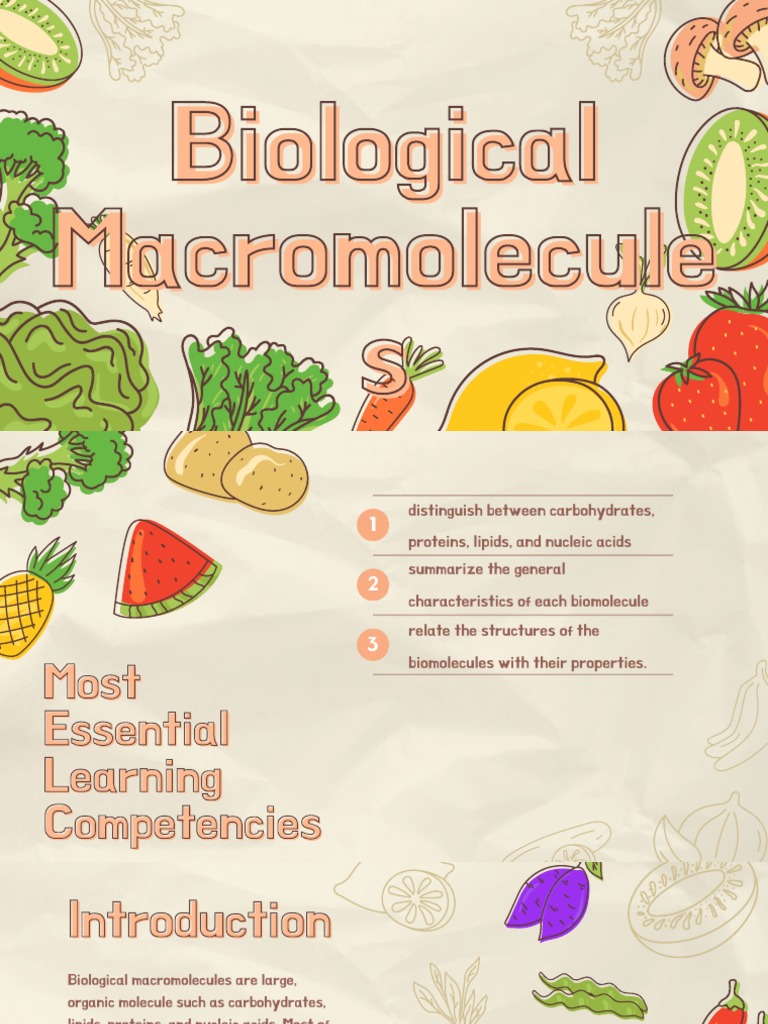 Biological Macromolecules PDF | PDF | Carbohydrates | Nucleic Acids