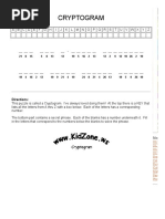 Easy Cryptogram1 PDF | PDF
