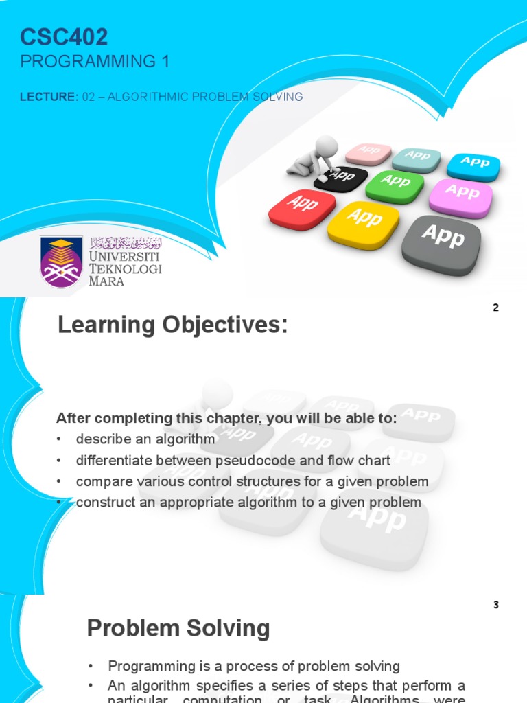 Topic 2 - Algorithmic Problem Solving PDF | PDF Topic 2 - Algorithmic Problem Solving PDF | PDF