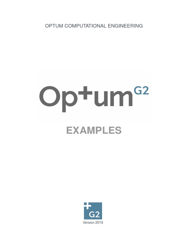 Introduction to Geotechnical Engineering Examples Using Optum G2 | PDF