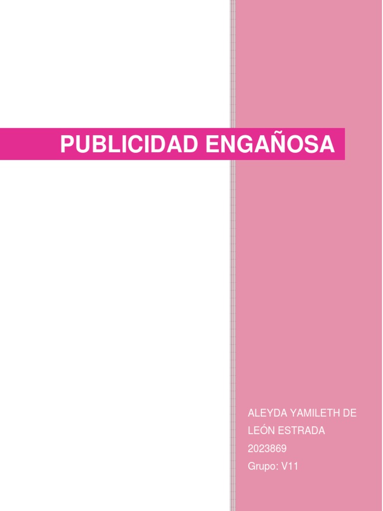 Publicidad Engañosa PDF | PDF | Publicidad | Publicidad falsa