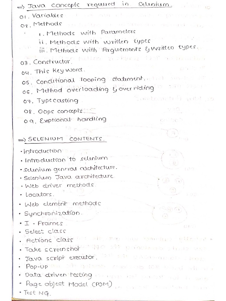 Selenium Notes PDF | PDF Selenium Notes PDF | PDF