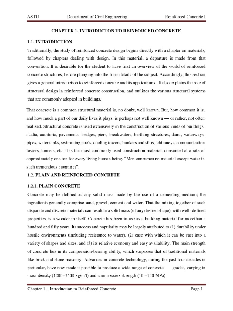 Rc I Chapter 1 Pdf Pdf Deformation Engineering Young S Modulus