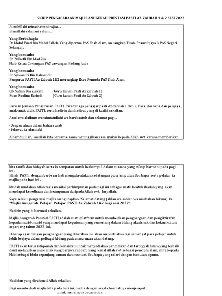 Text MC Map 2022 | PDF | Karier & Perkembangan