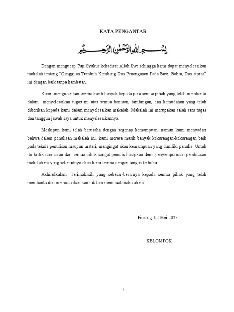 Kata Pengantar | PDF