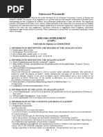 Transcript of Records - Sample | PDF | Academia