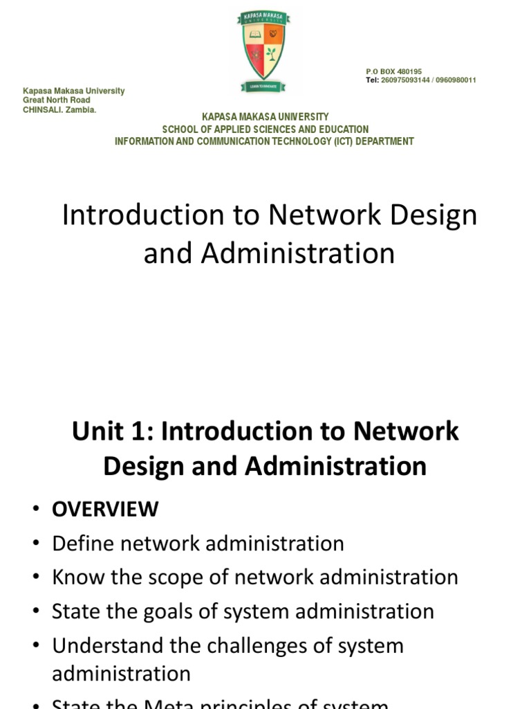 Network Design and Administration-Lecture Notes PDF | PDF | Network ...