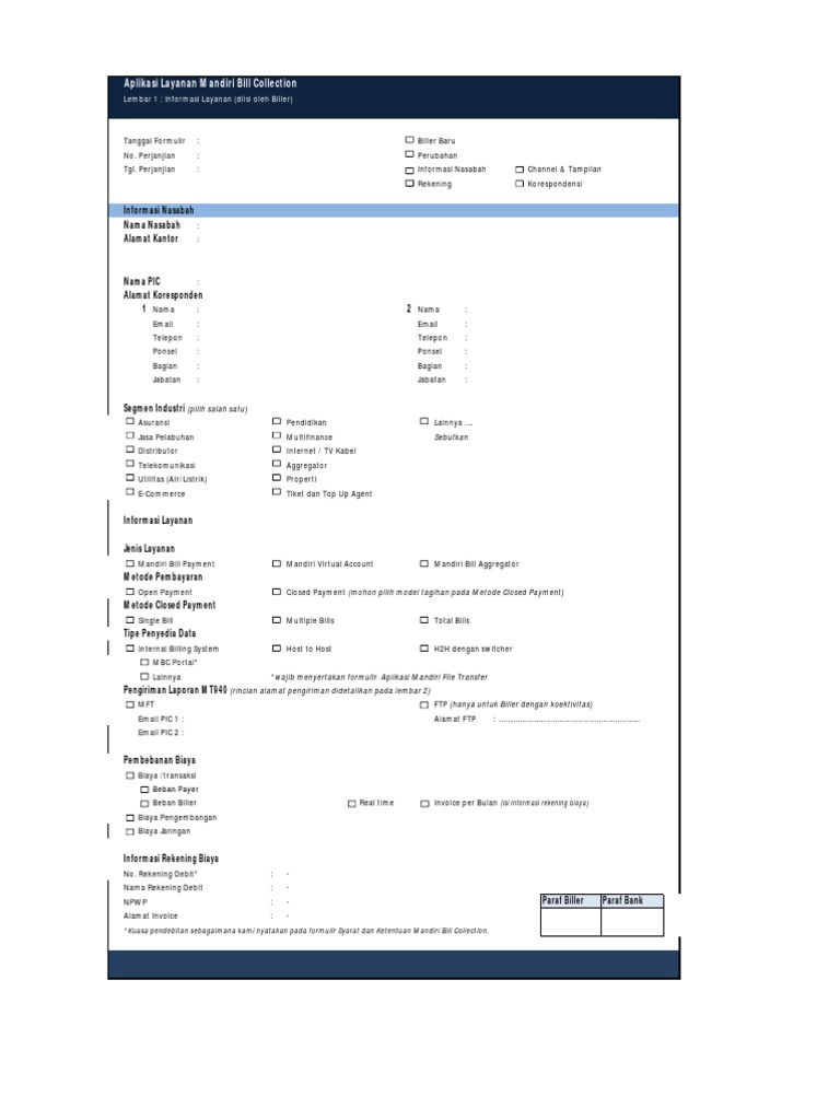 FORM Aplikasi MVA PDF | PDF