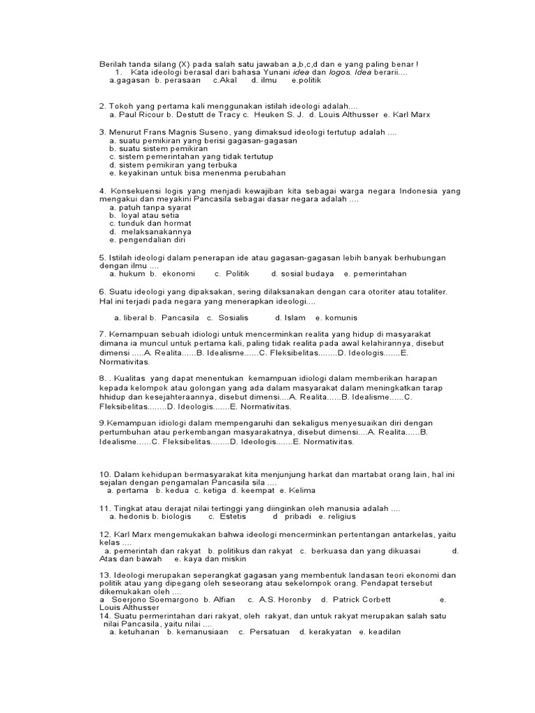 UAS PKN 12 SIP | PDF | Ilmu Sosial | Sejarah