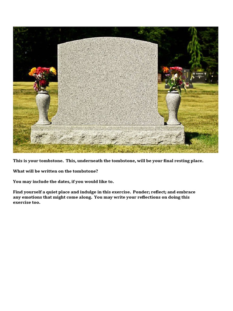 This Is Your Tombstone | PDF