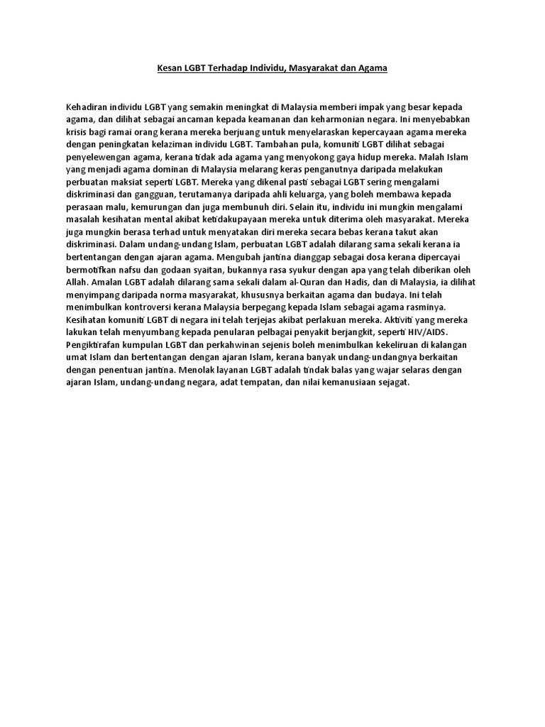 Kesan LGBT | PDF