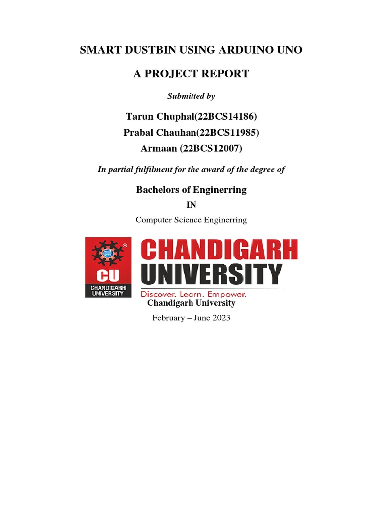 Smart Bin (ITP) PDF | PDF | Computers | Technology & Engineering