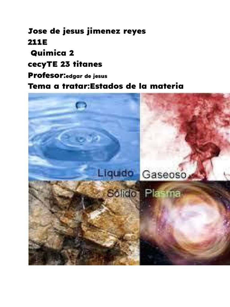 Jose de Jesus PDF | PDF | Plasma (Física) | Gases
