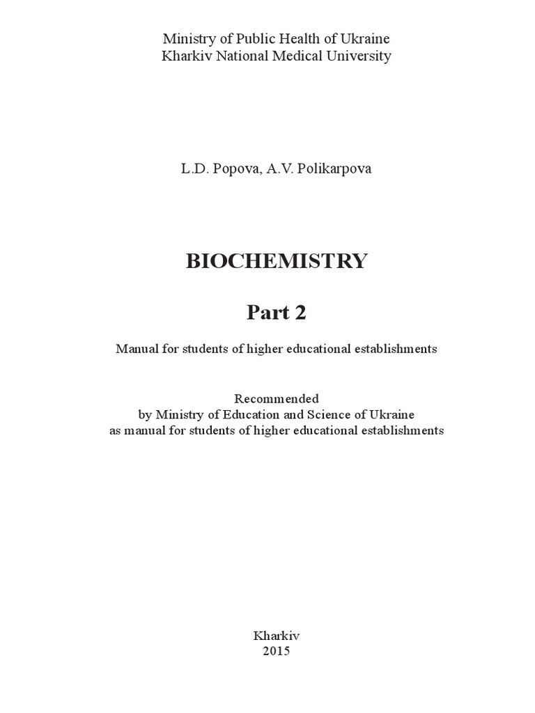 Biochemistry Part2 PDF | PDF