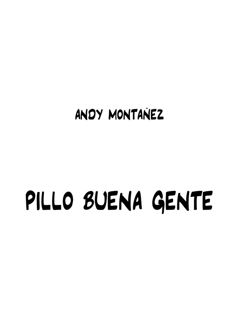 Pillo Buena Gente PDF | PDF