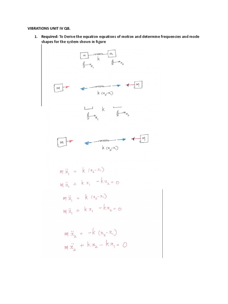 Vibrations Unit Iv QB | PDF | Eigenvalues And Eigenvectors | Matrix ... Vibrations Unit Iv QB | PDF | Eigenvalues And Eigenvectors | Matrix ...