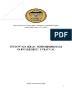 Pravila Za Izradu Seminarskog Rada | PDF