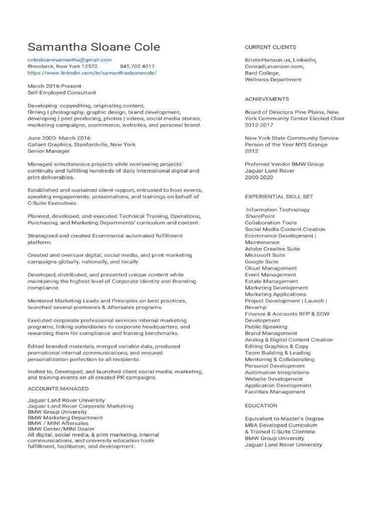 Samantha Sloane Cole Resume 2021.pdf | PDF