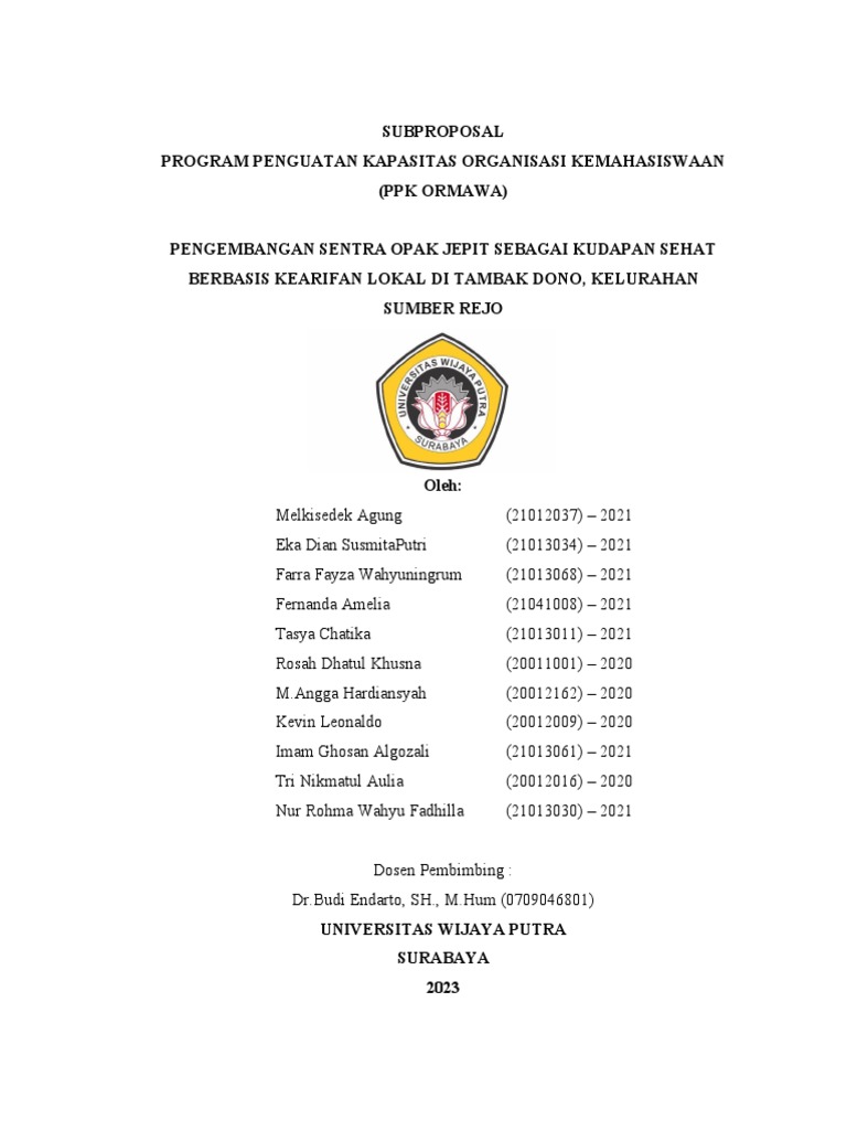 PROPOSAL PPK Revisi | PDF