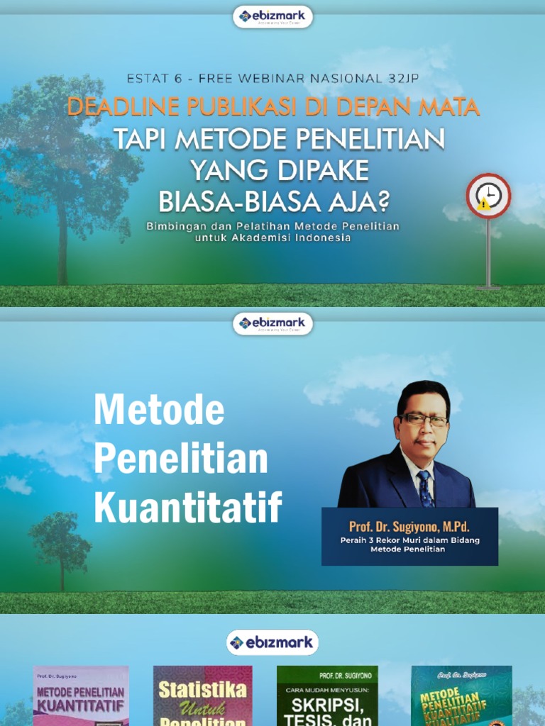 Advanced Materi - Prof. Sugiyono - Metode Kuantitatif PDF | PDF