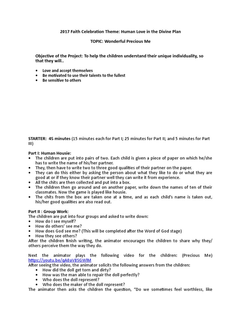 02 FCD Project - Wonderful Precious Me-Final | PDF | Career & Growth ...