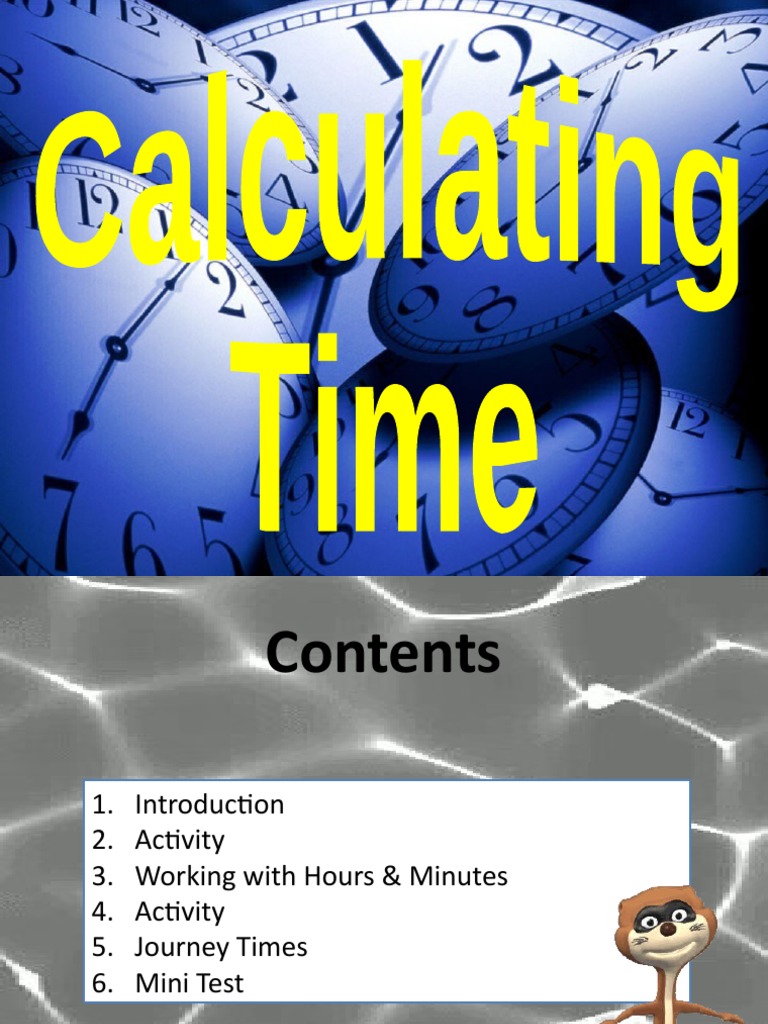 Calculating Time Fun | PDF | Teaching Methods & Materials