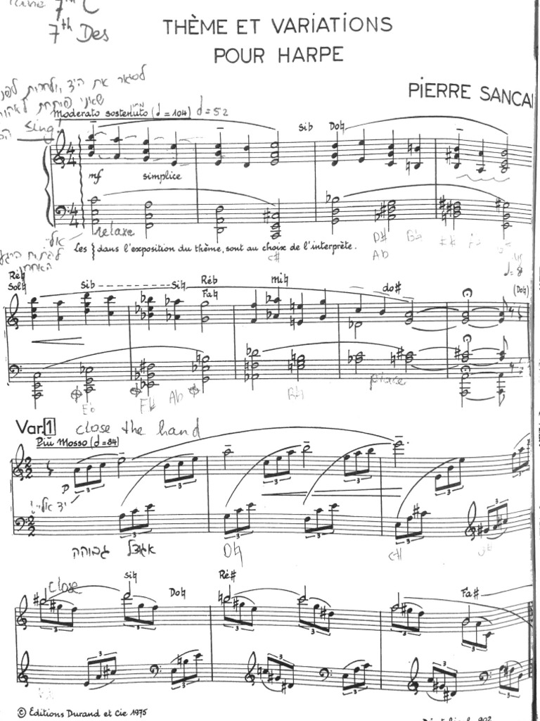 Pierre Sancan - Theme et Variations | PDF