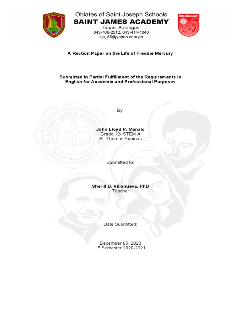 PT EAPP Freddie Mercury | PDF