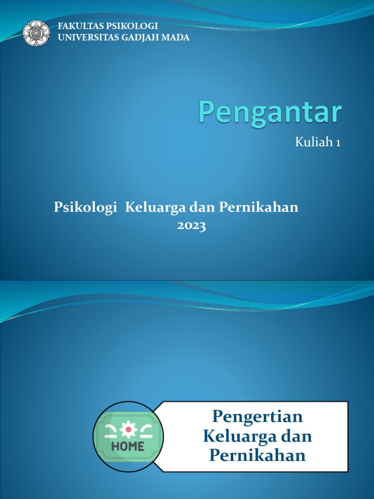 Pengantar-Psi - Keluarga Dan Pernikahan 2023 PDF | PDF