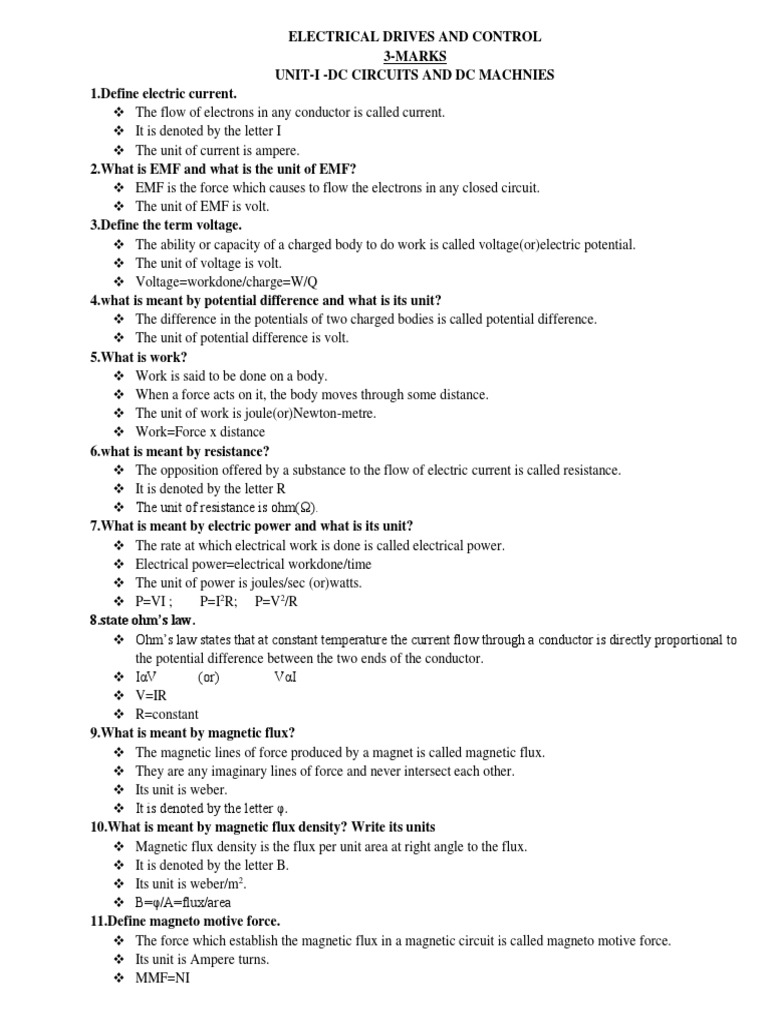 EDC 3 Marks Questions PDF | PDF | Science & Mathematics