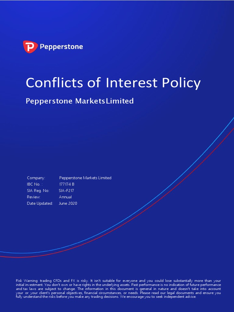 SCB Conflicts of Interest Policy ROW PDF | PDF | Conflict Of Interest | Interest