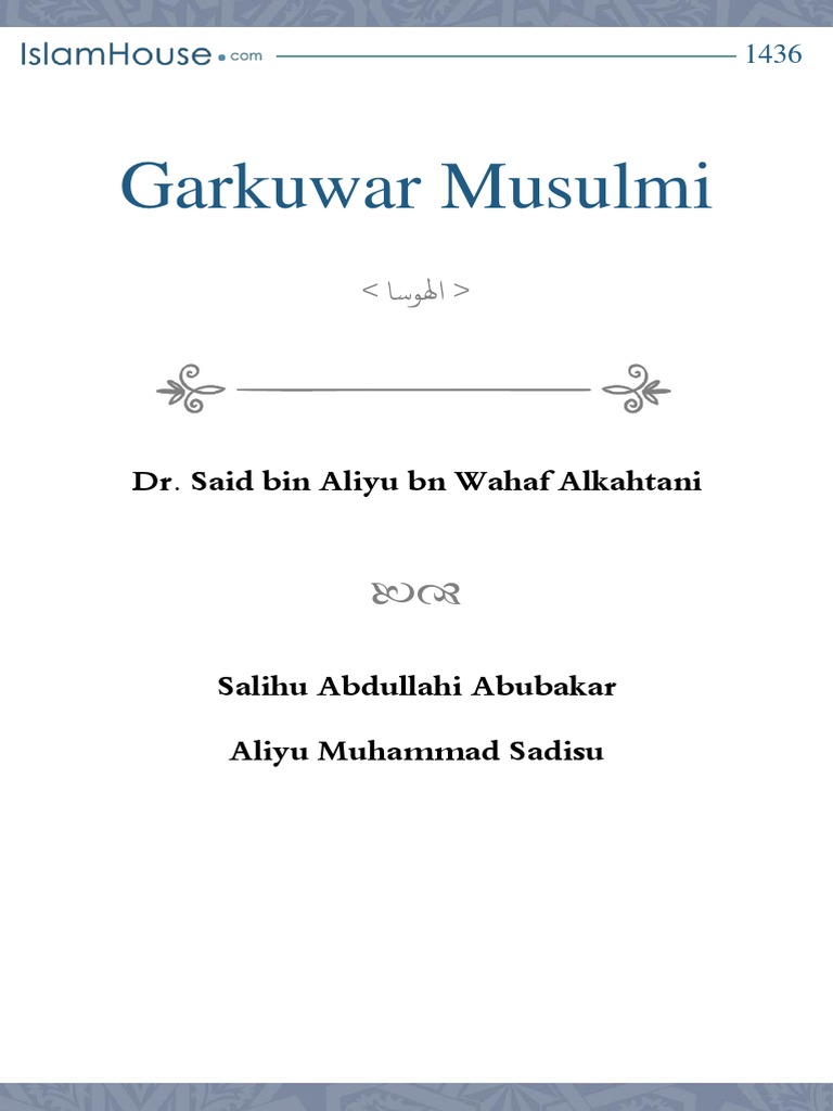 Garkuwan Musulmi | PDF