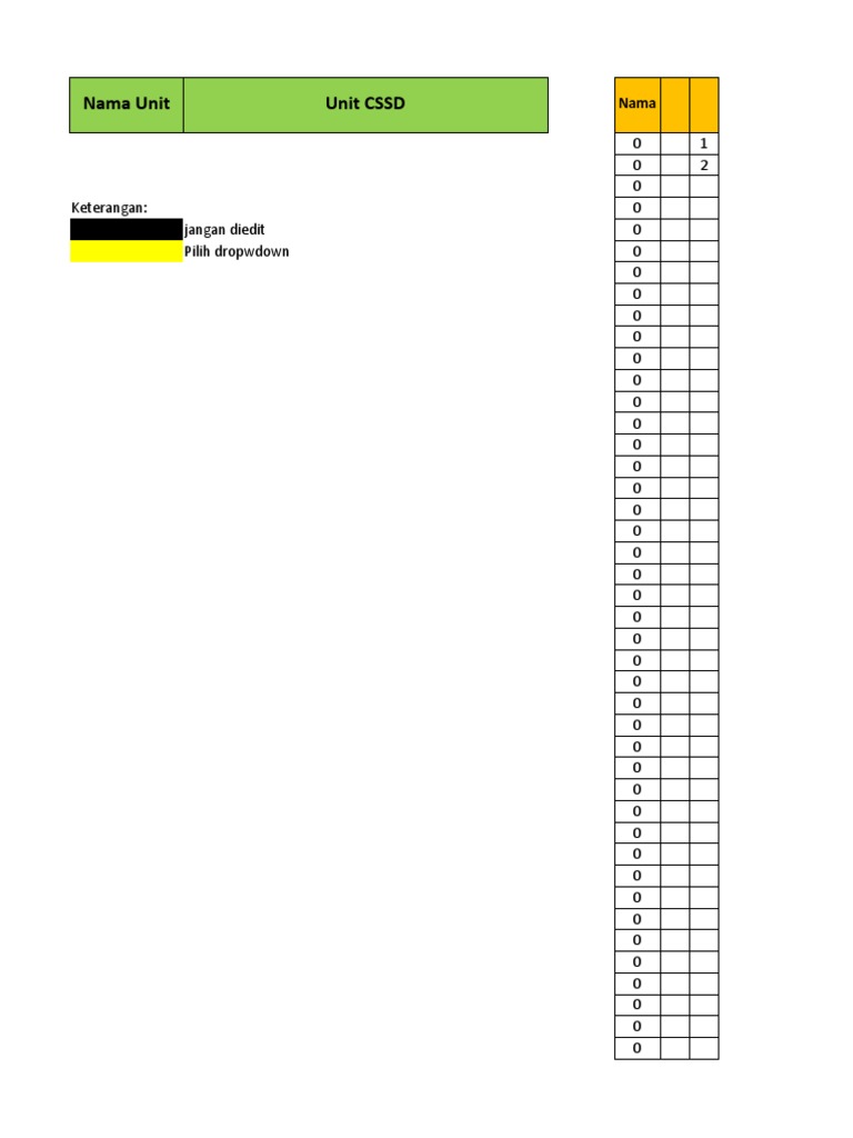 Template Jadwal CSSD Bulan September 2021 | PDF