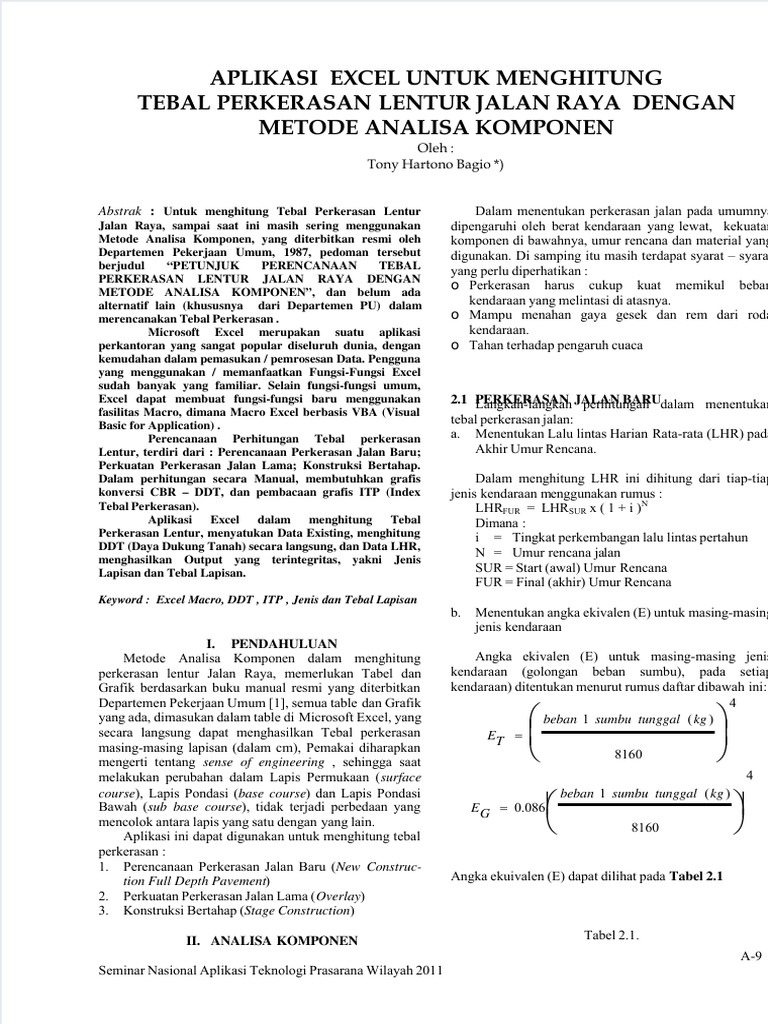 A2 Aplikasi Excel Untuk Menghitung Pdf