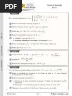 Examen blanc math 2 bac PC 2025 | PDF | Mathématiques | Analyse ...