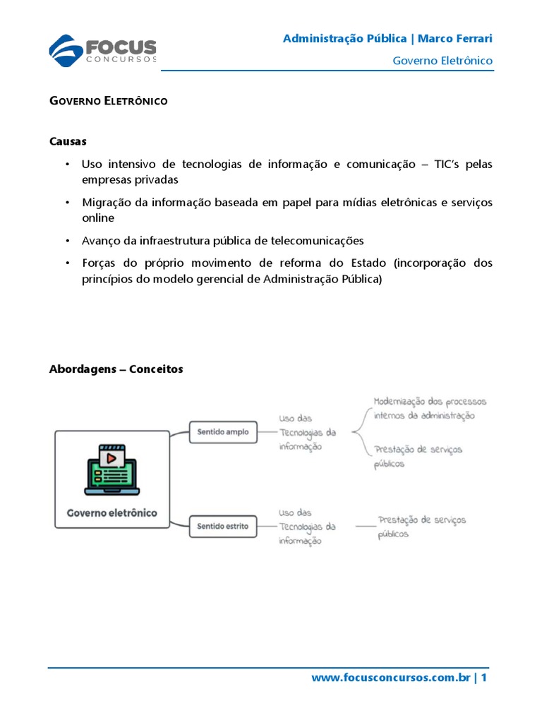 Administração Pública (11) Adm - Pub - Marco - Ferrari - Gov - Elet PDF ...