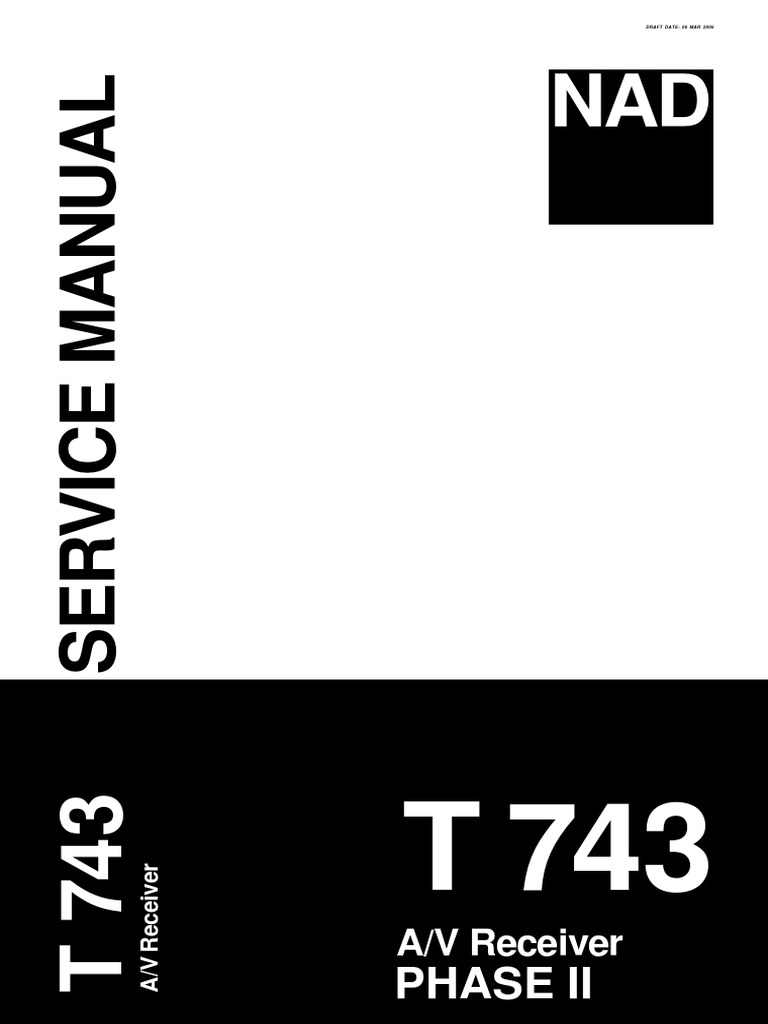 Nad t743 Phase2 PDF | PDF