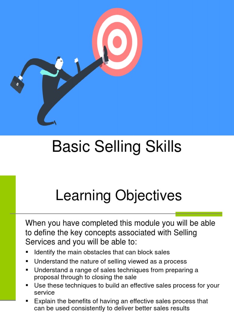 Basic Selling Skills NTC PDF | PDF | Sales | Communication