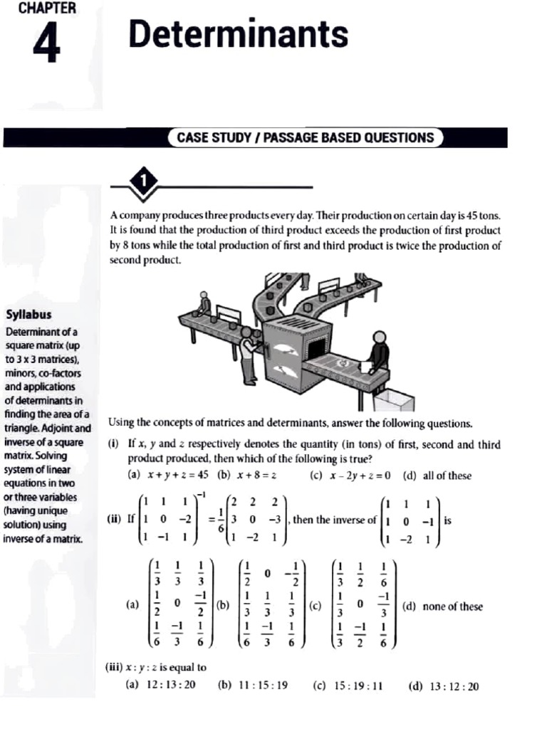 Case Study on Matrices and Determinants | PDF
