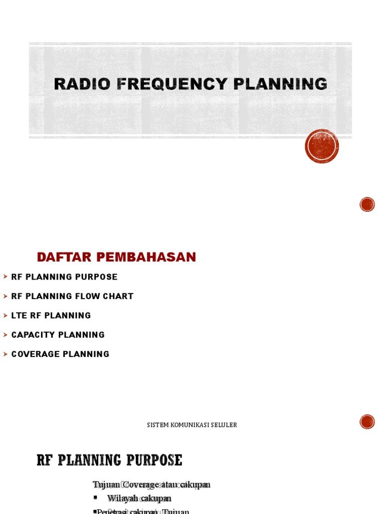 RF Planning | PDF