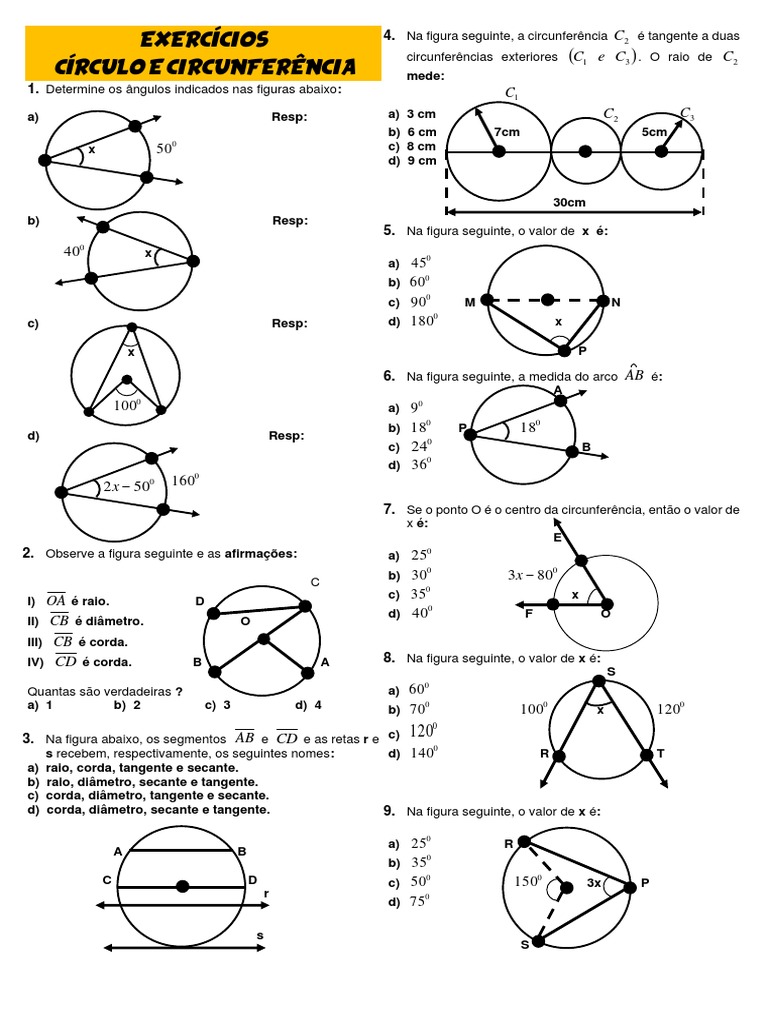 Circulo e Circunferencia PDF | PDF