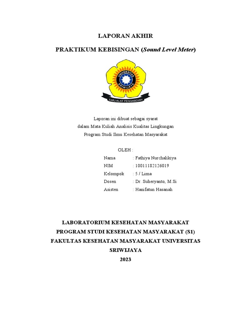 Laporan Akhir Praktikum Kebisingan | PDF